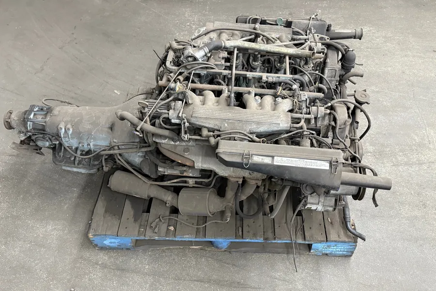 RUNNING V12 ENGINE WITH TRANSMISSION DRIVESHAFT & REAR FOR... - Hemmings