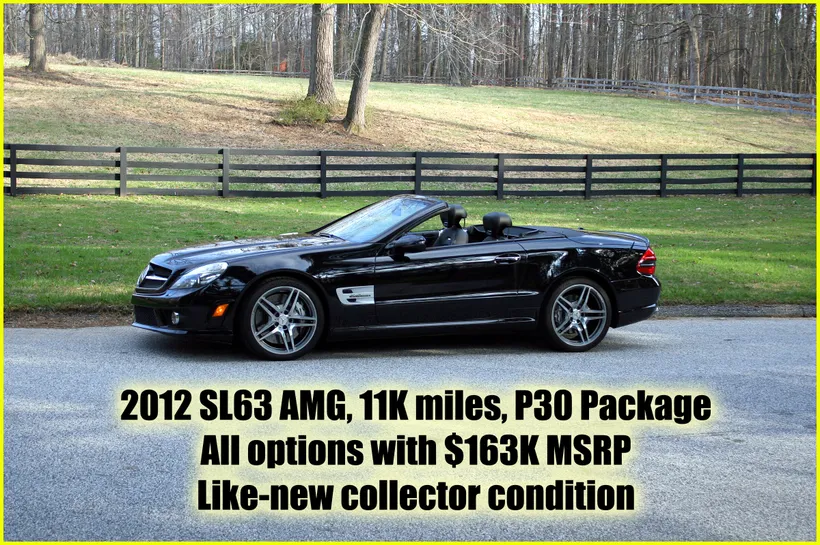 2012 Mercedes Benz Sl63 Amg Convertible Timonium, Maryland - Hemmings