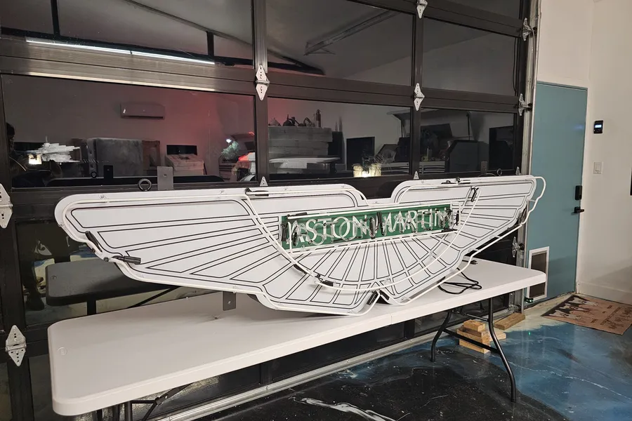 Aston Martin real glass neon sign - Hemmings