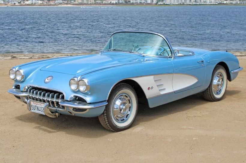 1960 Blue Corvette
